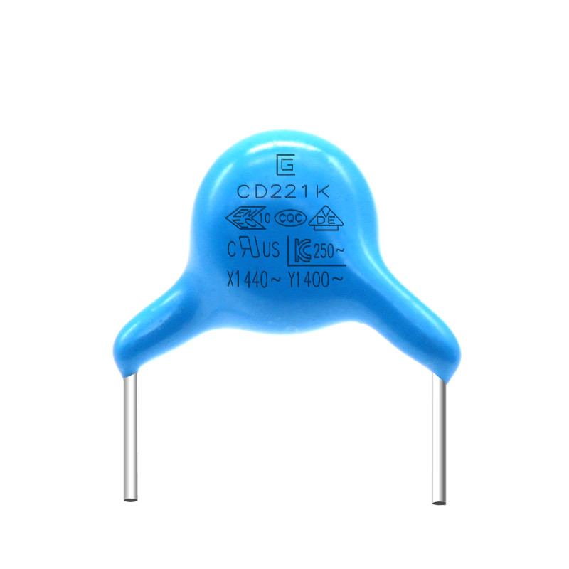 High Voltage Small Blue Capacitor 221K For AC Line Filters